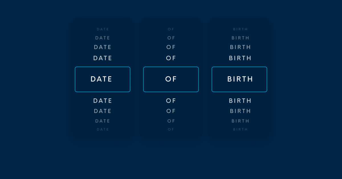 User experience of your daily frustrations: the Date of Birth input…